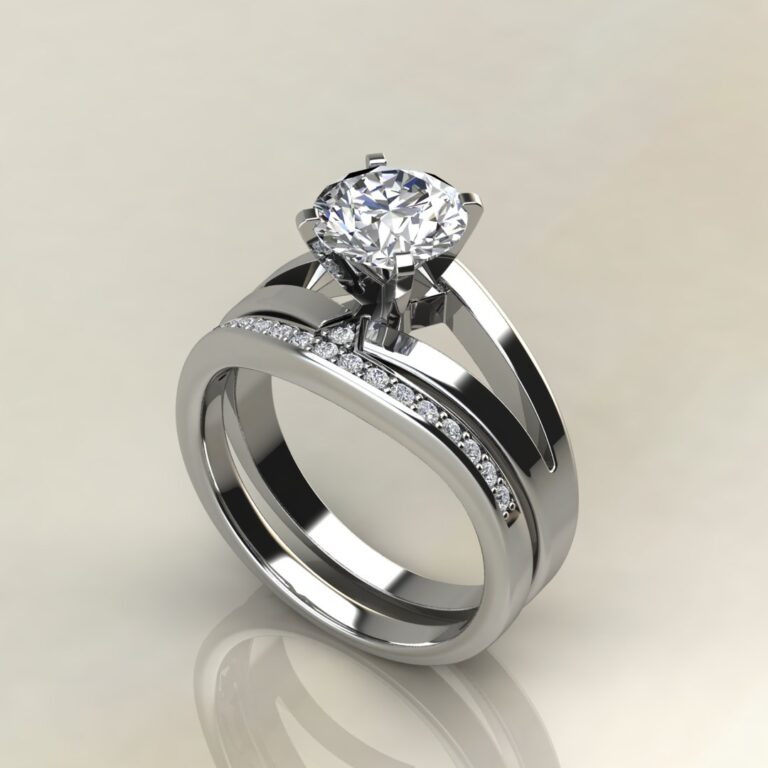 Twist Moissanite Cushion Cut Bridal Set With Blue Sapphires - Forever ...