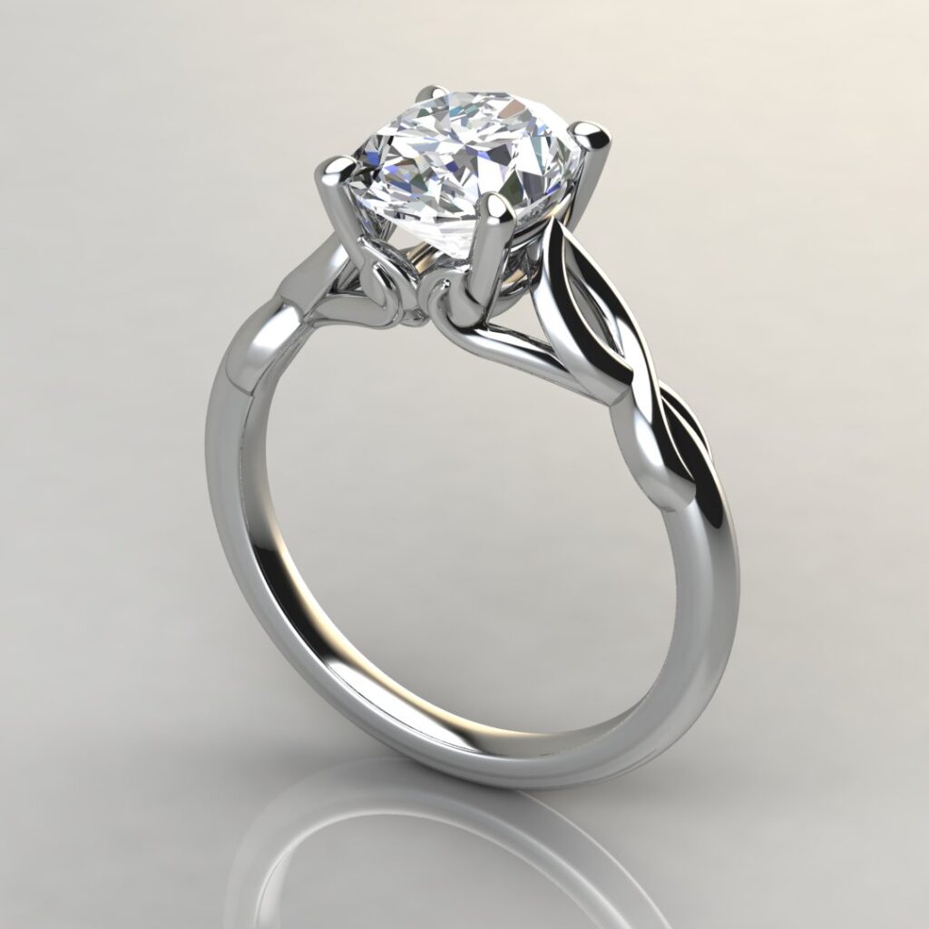 Double Split Shank Oval Cut Solitaire Moissanite Engagement Ring ...